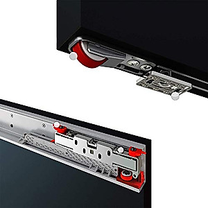 Milcasa Magic 2 – Wall Mount Concealed Sliding System for Wood Doors (Door is NOT Included) - Completely Concealed Hardware and Track (1800) Made in Italy