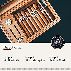 Stogies Premium Cigar Humidor Solution, Pre-Mixed 50/50 Propylene Glycol Humidifier, Proudly Made in the USA, 16 Oz