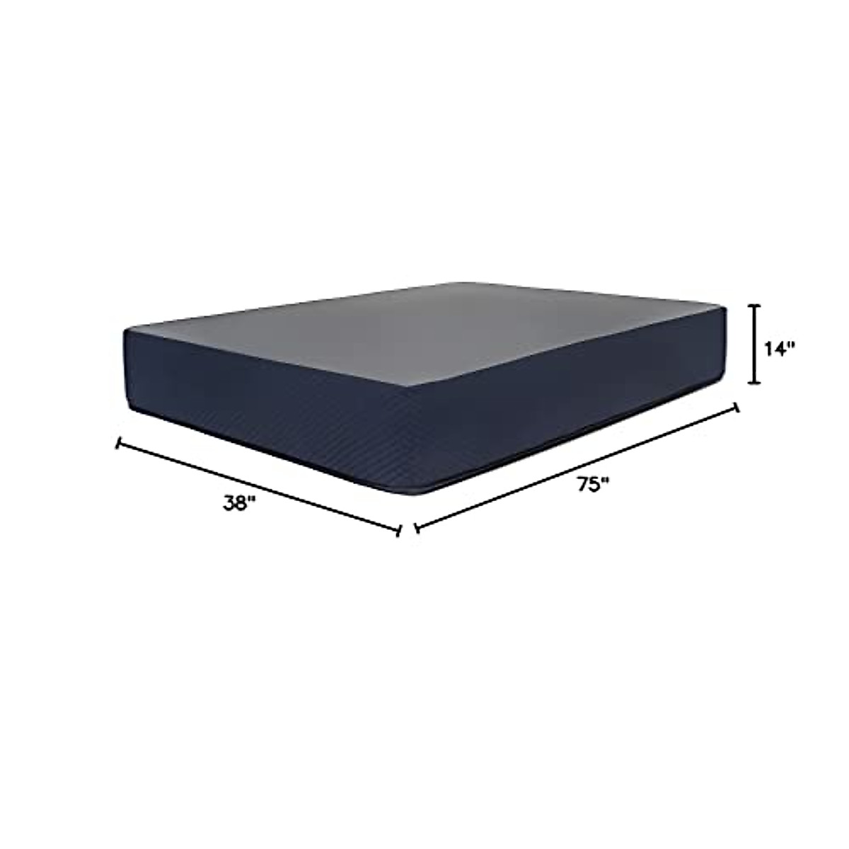 Dreamfoam Bedding Chill 14" Gel Memory Foam Mattress Twin- Made in Arizona