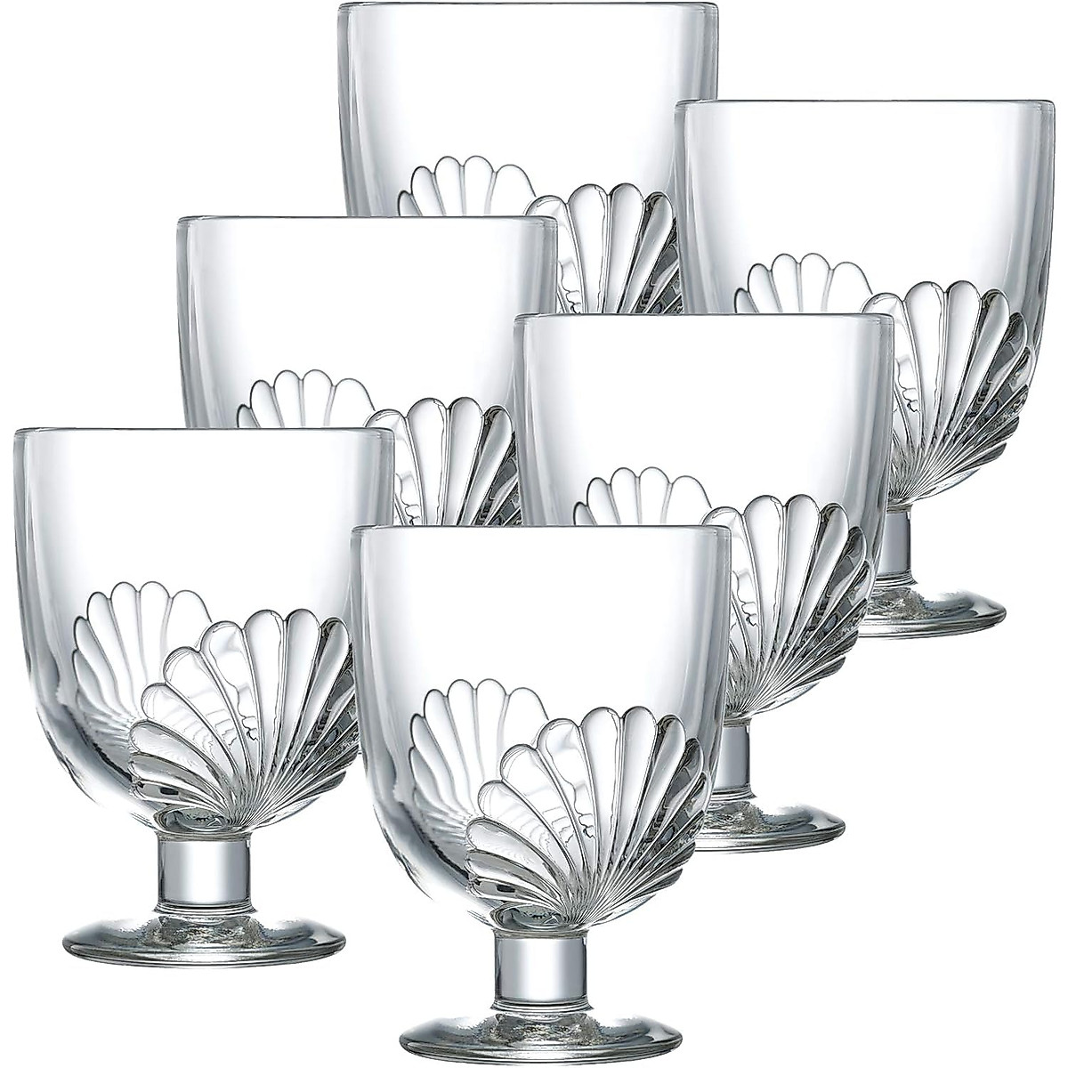 La Rochere Set of 6, Belle Isle 10 oz Wine Glasses, Drinkware Set, One Size, Clear