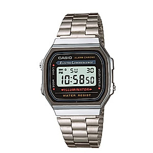 Casio Men's Vintage A168WA-1 Electro Luminescence Watch