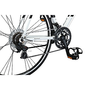 Schwinn Phocus 1400 Adult Road Bike, Mens and Womens, 14-Speed Drivetrain, 53cm/Large Aluminum Frame, 700c Wheels, Drop Bar Handlebars, Black