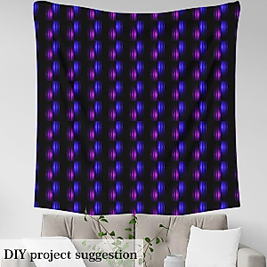 Feelyou Purple Blue and Black Geometric Ombre Upholstery Fabric for Chairs 10 Yards Abstract Striped Fabric by The Yard Kids Women Men Lightning Flash Waterproof Outdoor Fabric DIY Reupholstery Fabric