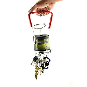 SE Magnetic Separator Pick-Up Tool with Quick Release, Outdoor Gold Panning Portable Magnetic Pickup Tool, Rubber Handle, Magnetic Capacity 16-lb