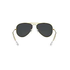 Ray-Ban RB3025 Classic Aviator Sunglasses, Legend Gold/Polarized Black, 62 mm