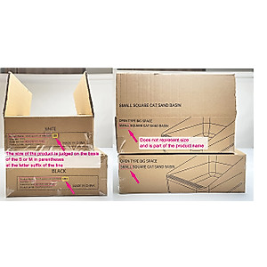 Sfozstra Open Litter Box,Prevent Sand Leakage, Durable High Side Sifting Litter Box for Small Cats,Enclosed,Secure and Odor Litter Box, Removable Litter Box, Easy to Clean(Pink M)