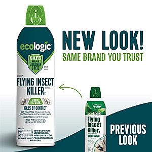 Ecologic Flying Insect Killer, Kills Fruit Flies, Mosquitos, Gnats and Other Insects, (Aerosol Spray) 14 fl Ounce
