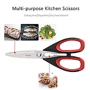 LIVINGO Kitchen Scissors Heavy Duty, 8.5 inch Dishwasher Safe Ultra Sharp Premium Heavy Duty Kitchen Shears, Multi Purpose Cooking Scissors Stainless Steel