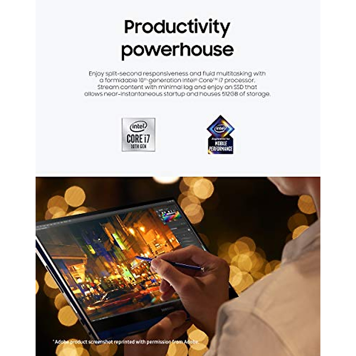 Samsung Galaxy Book Flex 13.3” Laptop|QLED Display and Intel Core i7 Processor|8GB Memory|512GB SSD|Long Battery Life and Bluetooth-Enabled S Pen|(NP930QCG-K01US),Royal Blue