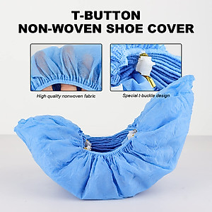 T-Buckle Shoe Cover Refills for Automatic Shoe Cover Dispenser Machine,Waterproof Shoe Cover Non Slip (50 Pcs)
