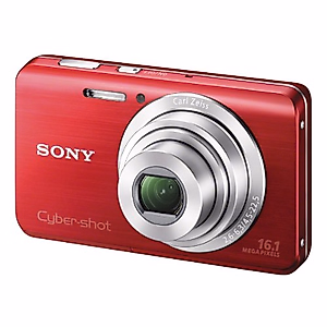 Sony Cyber-shot DSC-W650 16.1 MP Digital Camera with 5x Optical Zoom and 3.0-Inch LCD (Red) (2012 Model)