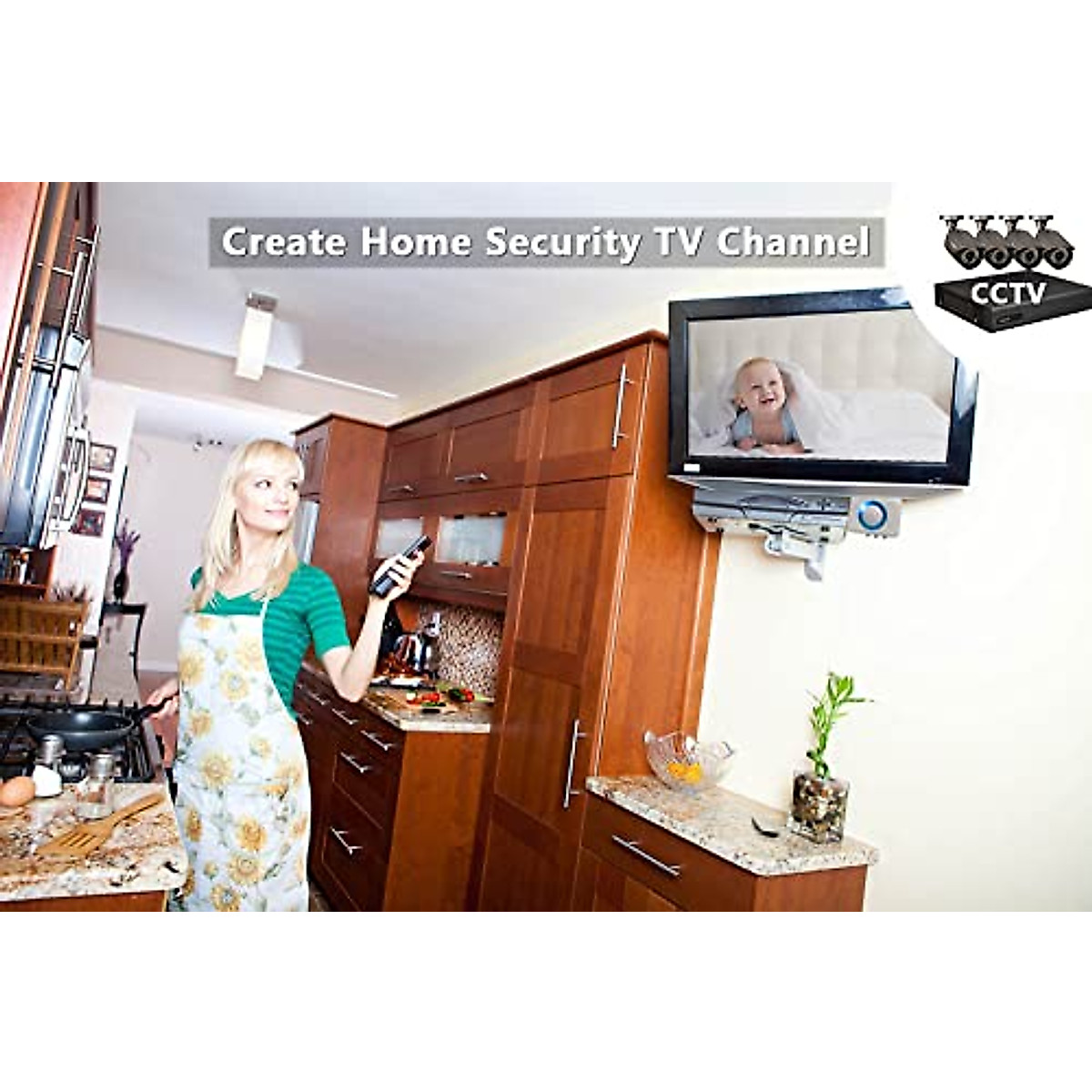 RF Modulator RCA Coaxial Adapter VHF Demodulator Converter w/Antenna (ANT) in/Out & Channel Switch for Roku Fire Stick PS3 PS4 PS5 DVD VCRs Cable Box AV Composite Video to Analog NTSC Coax Old TV