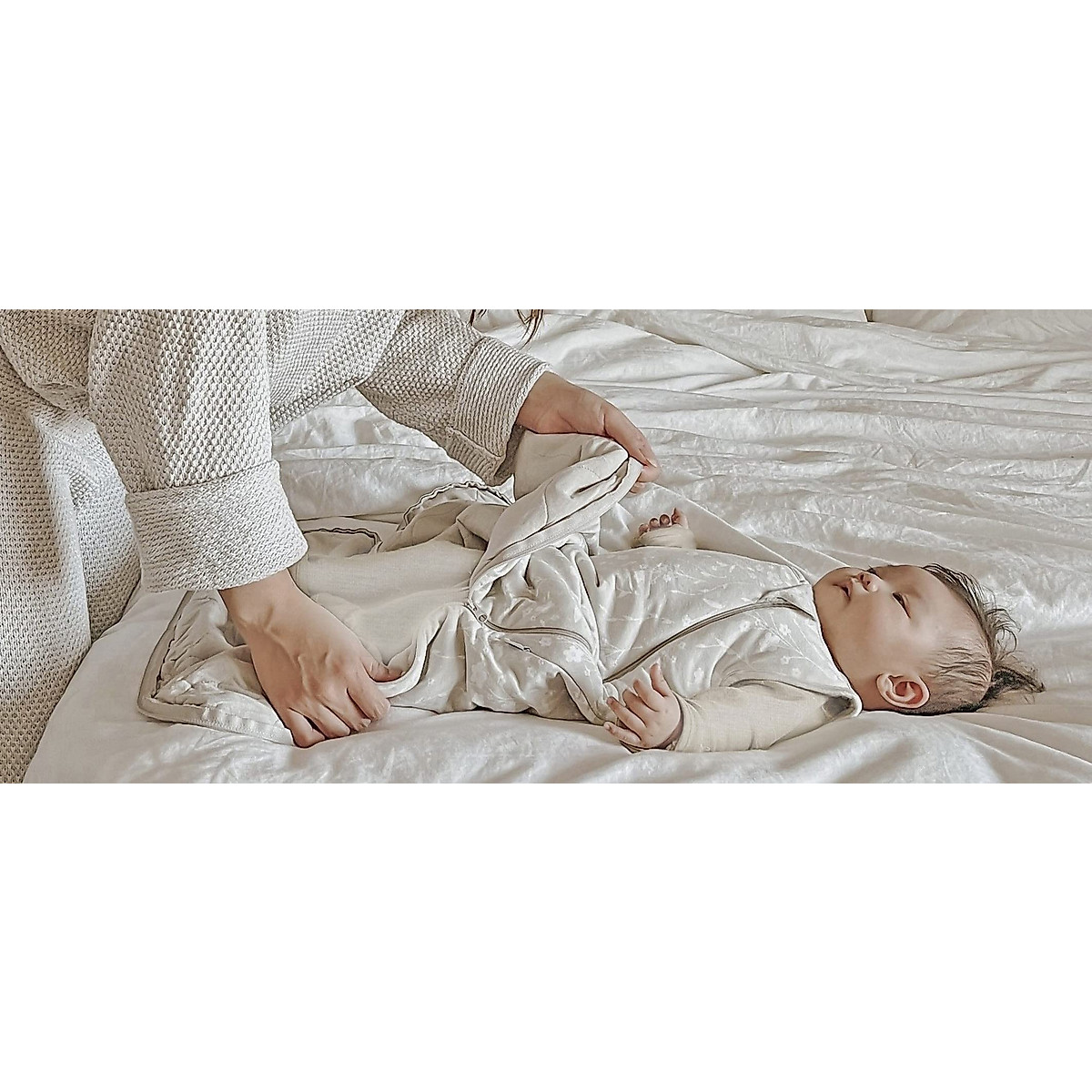 GUNAMUNA Unisex Baby Sleep Bag, Sleep Sack Sleeping Bag for Infants Toddlers, Easy Changing Diaper Zipper, 2.6 TOG, Magnolia, 18-24 Months