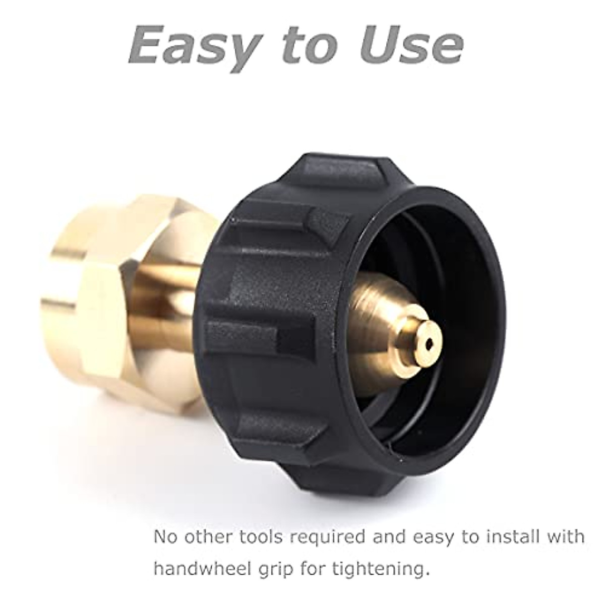 Propane Adapter, Propane Refill Adapter, QCC Type Propane Bottle Filler Adapter for Outdoor Camping Grill BBQ (Adapter)