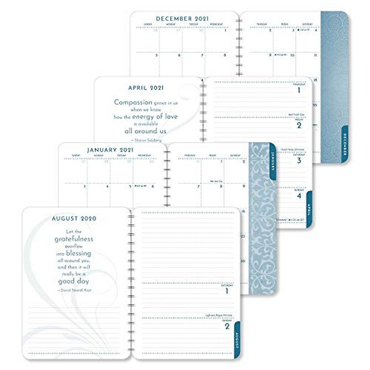 A Year of Mindful Living 2021 On-the-Go Weekly Planner: 17-Month Calendar with Pocket (Aug 2020 - Dec 2021, 5" x 7" closed)