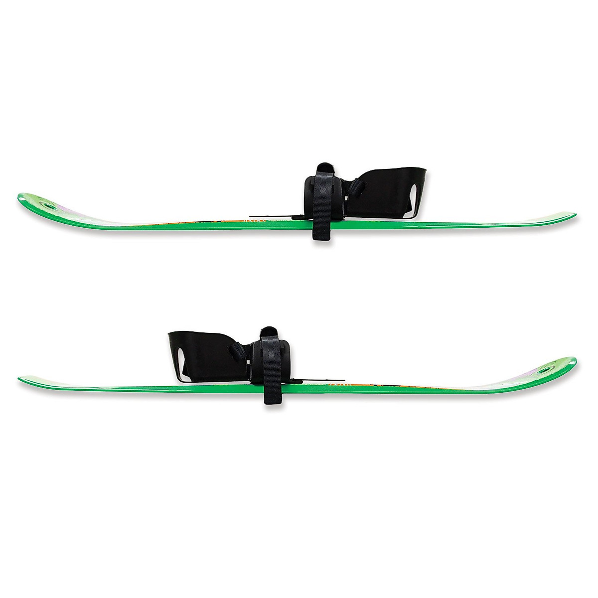 Sola Winter Sports Kid's Beginner Snow Skis and Poles with Bindings Age 3-4 (Tiger)