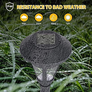 TWINSLUXES 12 Pack Solar Pathway Lights Outdoor Waterproof Garden Walkway Lights LED Landscape Lighting Auto On/Off Dusk to Dawn for Pathway,Sidewalk, Lawn, Patio, Yard - Warm White…