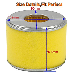 HIFROM Pack of 2 Set Replacement Air Filter Cleaner with Spark Plug Compatible with Honda GX240 8HP GX270 9HP Engine Lawn Mower Tiller Parts