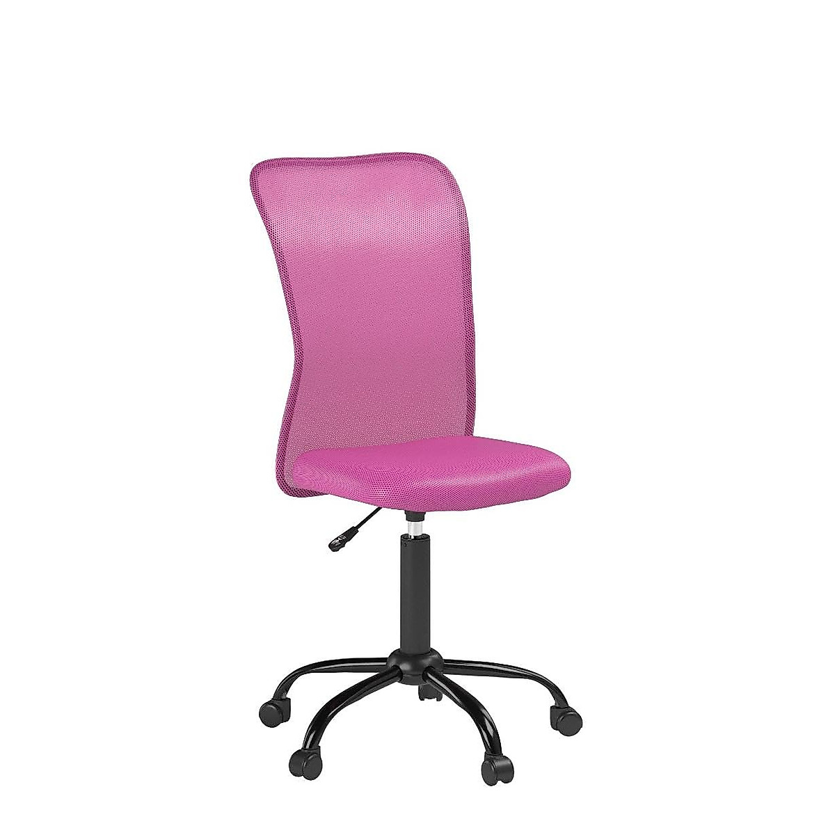 Ergonomic Office Chair Cheap Desk Chair Mesh Computer Chair with Lumbar Support No Arms Swivel Rolling Executive Chair for Back Pain,Pink 2 Pack