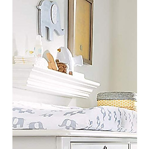 Wendy Bellissimo Velboa Contoured Diaper Pad Cover for Diaper Changer (32x16x6) - Elephant in Grey & White