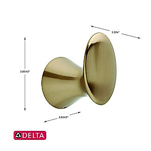 Delta Faucet 73835-CZ Lahara Wall Mounted Towel Hook in Champagne Bronze, Bath Accessories