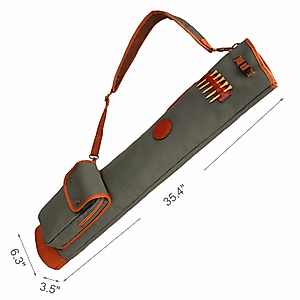 TOURBON Canvas Lightweight Sunday Golf Clubs Carry Bag Pockets Travel Driving Range Bags Storage