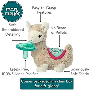 Mary Meyer WubbaNub Infant Pacifier, 6-Inches, Lily Llama 1 Count (Pack of 1)