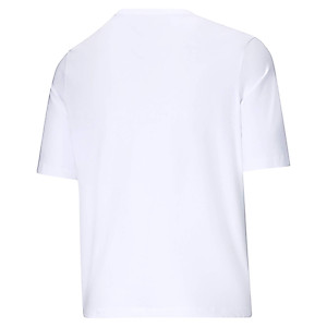 PUMA mens Essentials Logo Tee Shirt, Puma White, 4XLarge Tall US