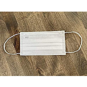 WMS 4-Layer Face Masks, Wisconsin Medical Supplies, MADE IN USA, 1 Pack (50 Masks) White