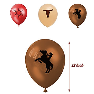 58 PCS Cowboy Birthday Party Decoration Western Cowboy Theme Birthday Decorations Cowboy Happy Birthday Banner Balloons Cake Cupcake Toppers Western Party Supplies Kit for Boys Western Theme Party