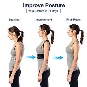 Mercase Posture Corrector for Men and Women, Posture Brace for Back,Shoulders,Hunchback Scoliosis Correction, Adjustable and Comfortable, Large(32-39 inches)