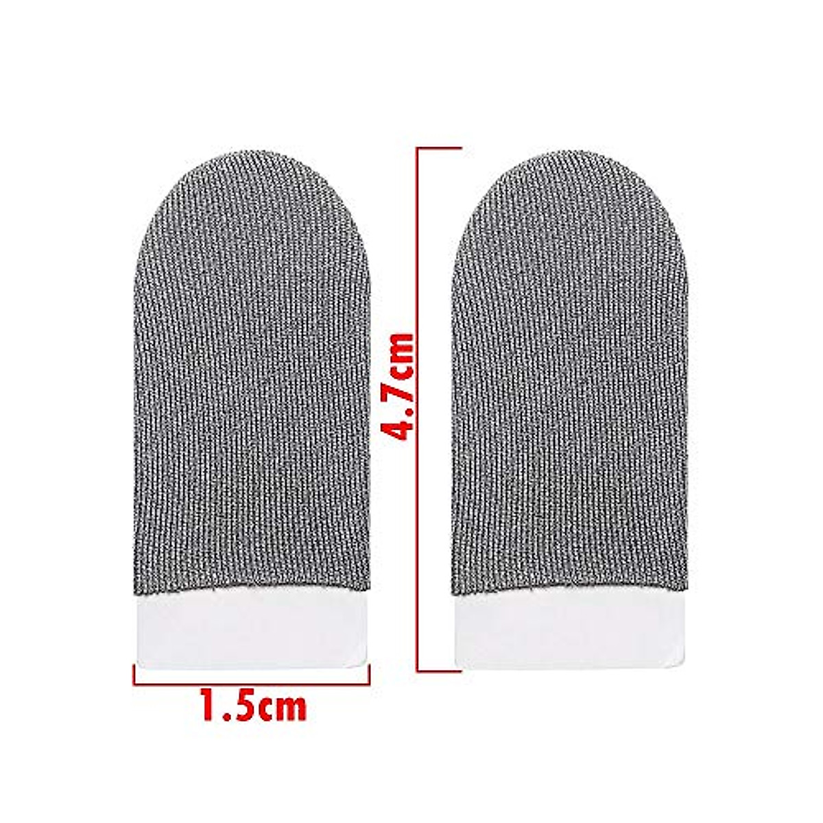 Finger Sleeves for Gaming [10 Pack] – with Silver Fiber 100% Coverage – for Mobile Games, Tablets – Smooth, Thin Anti-Sweat Breathable Material for Best Performance