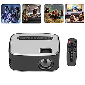 Mini Projector - Full HD 1080P Portable Home Theater Projector Pocket Projector Outdoor Movie Projector for Outdoor Yard, Travel, Camping, High Brightness and Large Screen(#2)