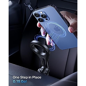 LOTUNY Fits MagSafe Car Mount, [2023 Upgraded Strongest Magnet] Magnetic Phone Holder for Car,Air Vent Hands Free Magnetic Phone Mount for Car Fit for iPhone15 14 13 12 Pro Max Plus Mini MagSafe Cases