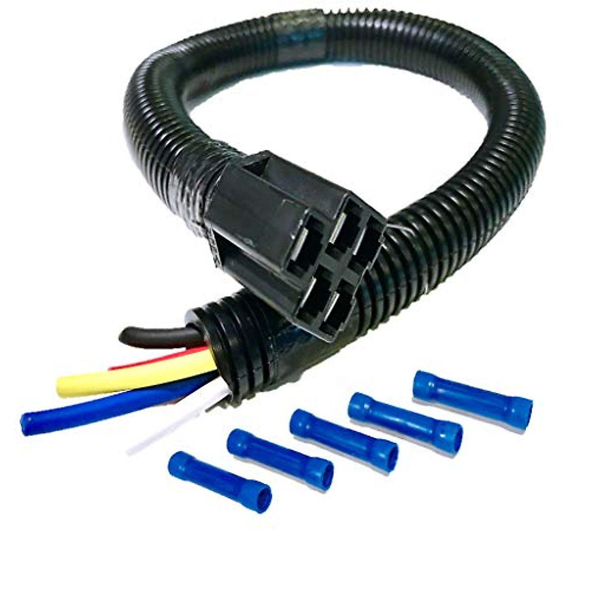 HD Switch - Made in USA - Ignition Key Switch Wiring Harness 18" - Garden Lawn - Standard 5 pin for Toro Exmark Hustler John Deere M90206 Cub Cadet Troy-Bilt Ariens Gravely Simplicity Snapper Murray