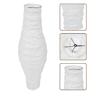 Uonlytech Paper Floor Lamp Shades Nordic Style Table Lampshades Japanese Style Standing Light Cover Light Accessories for Home Bedroom Desk Floor Lamp