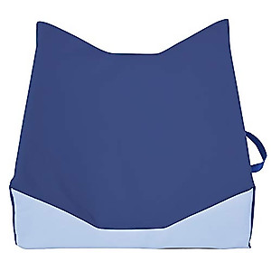 Factory Direct Partners 10421-NVPB SoftScape Ultra-Soft Daycare Baby and Infant Contoured Changing Pad, Non-Slip Bottom, Built-in Handle Easy to Transport Travel - Navy/Powder Blue