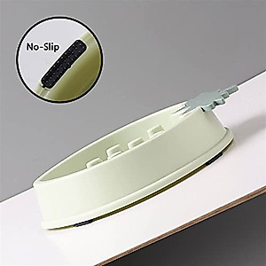 FUUIE Bowls for Food and Water Strawberry Shaped Pet Dog Feeding Food Bowls Anti-Slip Puppy Slow Down Eating Feeder Dish Bowl Prevent Obesity Pet Dogs Supplies (Color : Blue)