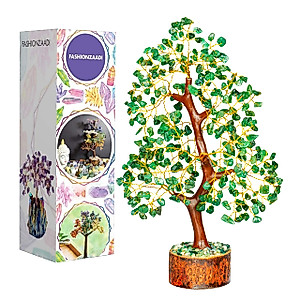 FASHIONZAADI Aventurine Crystals, Crystal Tree of Life, Gemstone Tree, Feng Shui Money Tree, Chakra Crystals, Energy Crystals, Gem Tree, Chakra Decor, Reiki Gifts