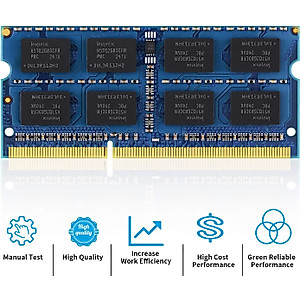 PC3-10600 DDR3 1333 8GB Kit (2x4GB) RAM PC3 10600S 1333MHZ 2Rx8 204-pin 1.5v 4GB Memory Upgrade for Laptop
