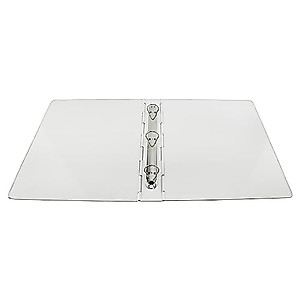 AuldHome Enamelware Cookbook Binder (White), Replacement Cover for Classic 3-Ring Binder Cookbook/Recipe Holder