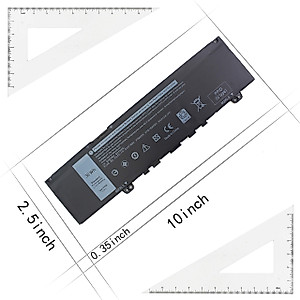 38WH F62G0 New Laptop Battery for Dell Inspiron 13 7000 7370 7373 7380 5370 7386 2-in-1 P83G P83G001 P87G P87G001 Vostro 5370 13-5370-D1505G D1525S D1605S Series F62GO RPJC3 39DY5-12 Months warranty