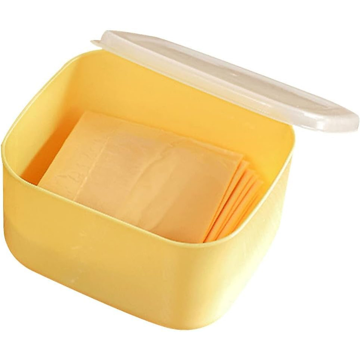 4 Pack Airtight Plastic Food Storage Containers with Lids - BPA-Free & Leak Proof - Cheese Storage Containers, Meal Prep Containers -4.7X4.3X3.5 Inch