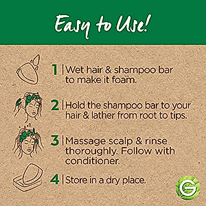 Garnier Haircare Whole Blends Hydrating Shampoo Bar for Normal Hair, Zero Plastic Packaging, Free of Preservatives, Sulfates, Silicones, Soap & Dye, with Coconut Oil & Aloe Vera, 2 Oz