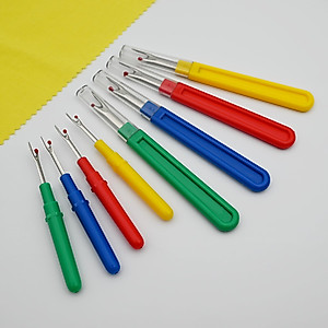 Sewing Seam Ripper Tool 7PCS, 2 Big and 3 Small Handy Stitch Ripper Sewing Tools with 2 Scissors for Sewing Crafting Thread Removin
