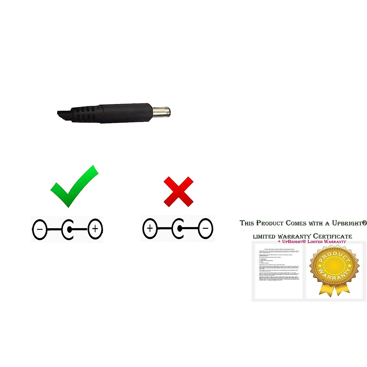 UpBright 6.5V AC/DC Adapter Compatible with Panasonic Telephone PQLV205 PQLV207 PQLV209 PQLV219 KX-TGA660 KX-TG6591T KX-TG6544 KX-TG6422 KX-TG6534 Cordless Phone Power Supply Cord Charger 4.8 x 1.7 mm