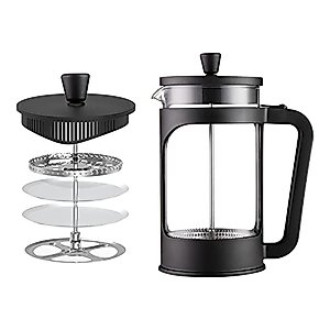 SIXAQUAE FRENCH PRESS French Press Coffee Maker Heat Resistant Durable Borosilicate Glass 34oz