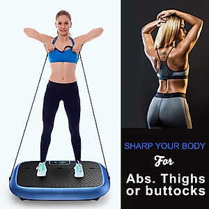 Natini Vibration Plate, Whole Body Vibration Platform Exercise Machine with Bluetooth Speaker, Home Fitness Equipment for Weight Loss & Toning(Jumbo Size)