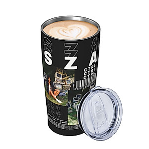 Zyxmconas SZAs Stainless Steel Insulated Tumbler Double Wall Travel Cup With Straw And Lid For Home Office Car 20 oz