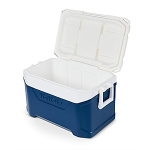 Igloo 50338 Latitude Chest Cooler, Blue/meteorite, 52 Quart